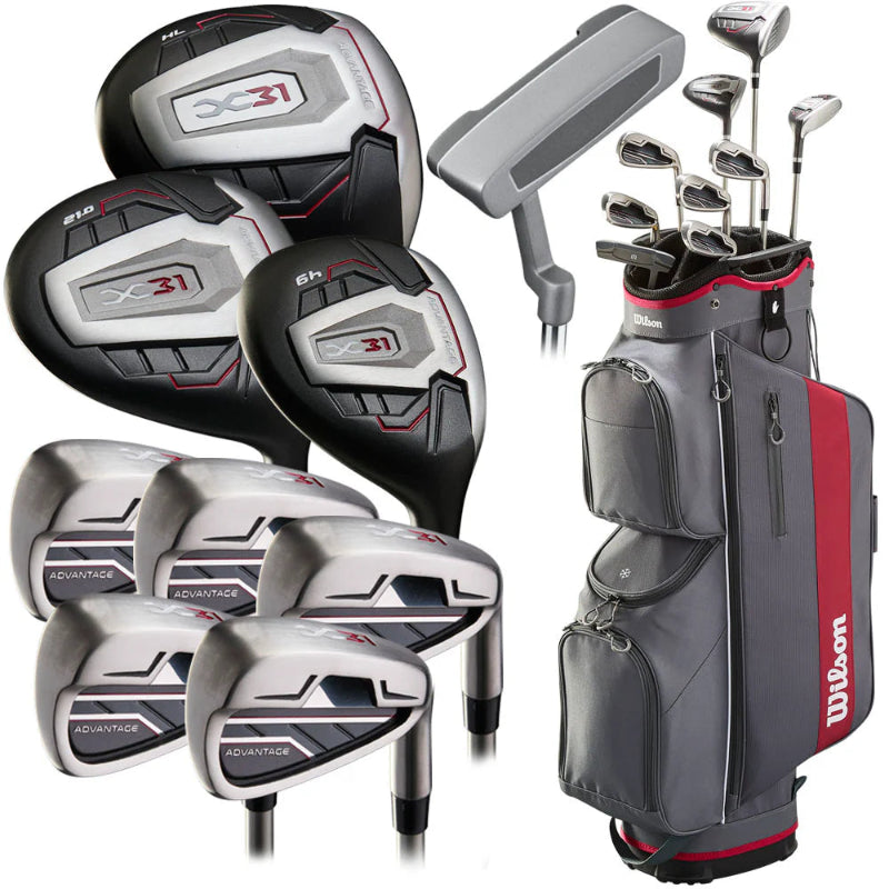Wilson X31 Advantage 10-Piece Cart Bag Package Set - Ladies/Youth ...