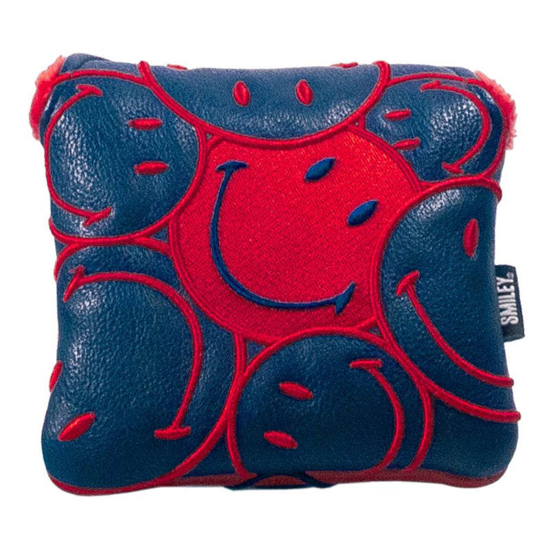 Smiley Originals Stacked Mallet Putter Headcover - Navy/Red — Andrew ...