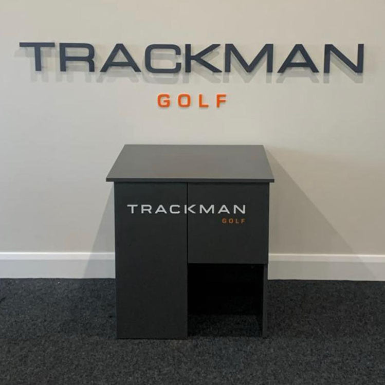 Trackman and Computer Cabinet — Andrew Morris Golf